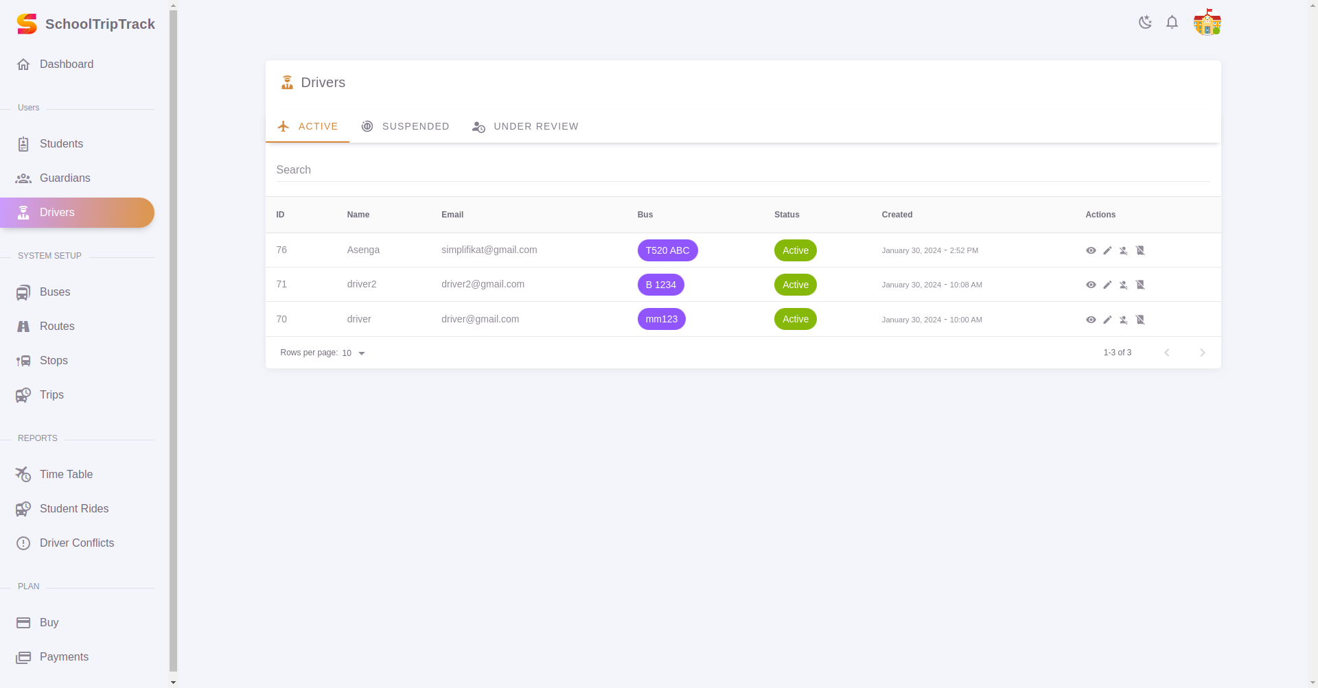 SchoolBusTrack-Multi School System for School Bus Tracking-Two Flutter Apps + Backend + Admin ...